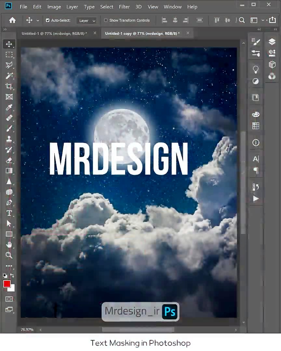 Text Masking In Photoshop By mrdesign