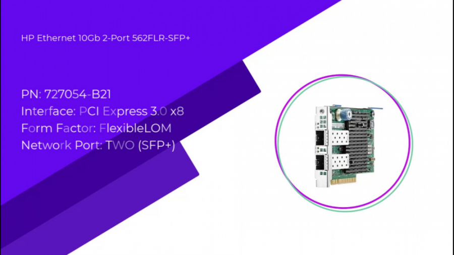 کارت شبکه اچ پی HPE Ethernet 10Gb 2-Port 562FLR-SFP Adapter