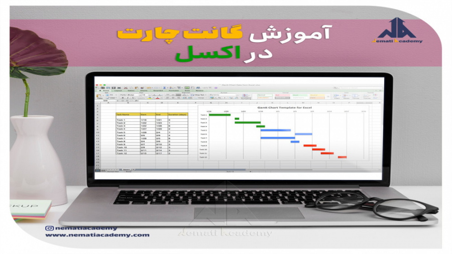 آموزش گانت چارت در اکسل