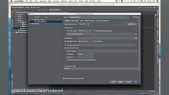 Create a JavaEE Web in intelliJ