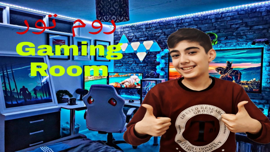 روم تور.....روم تور جدید....ROOM TOUR.....اتاق گیمینگ