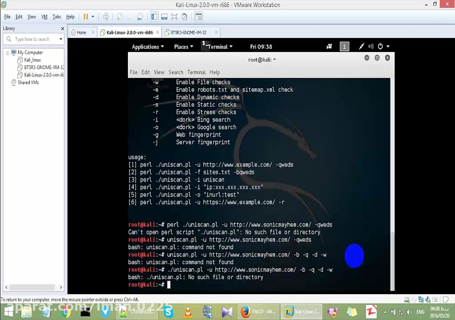 آموزش Kali Linux قسمت 39 - Uniscan And drib And whatweb