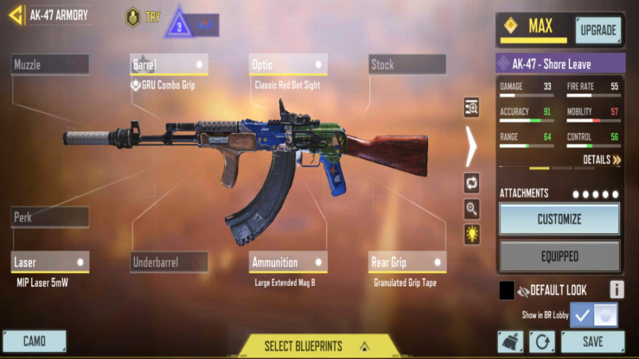 اتچمنت AK-47 در CALL OF DUTY MOBILE