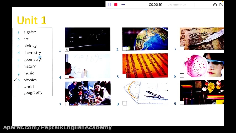 Fourcorners 3 Unit 1 Words