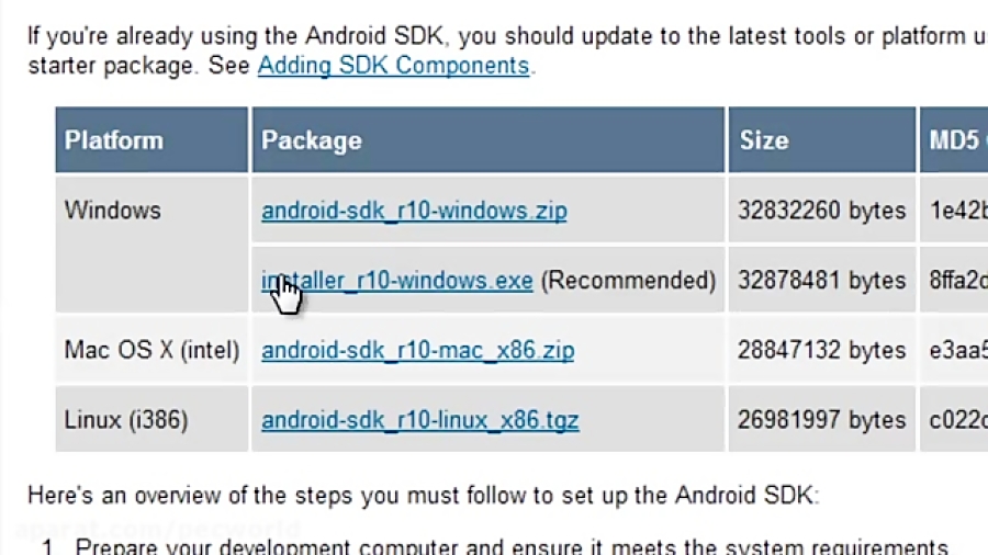 How to Install the Android SDK and Eclipse