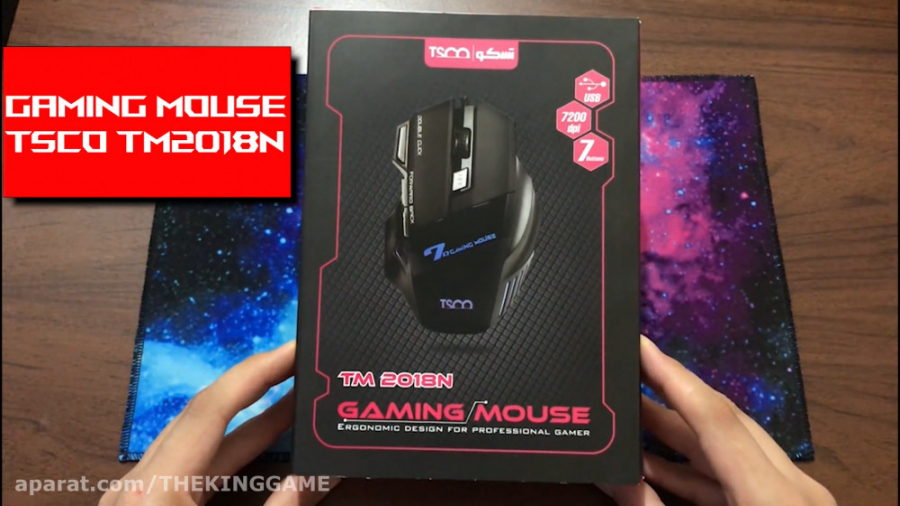 انباکس موس گیمینگ tsco tm2018n