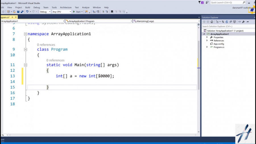 آرایه در سی شارپ