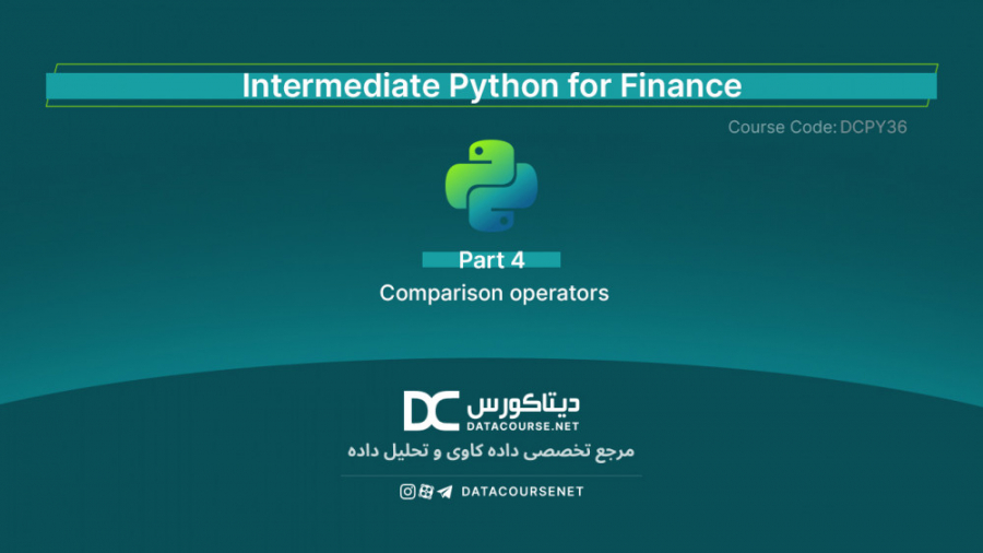 04 - Comparison operators - Python