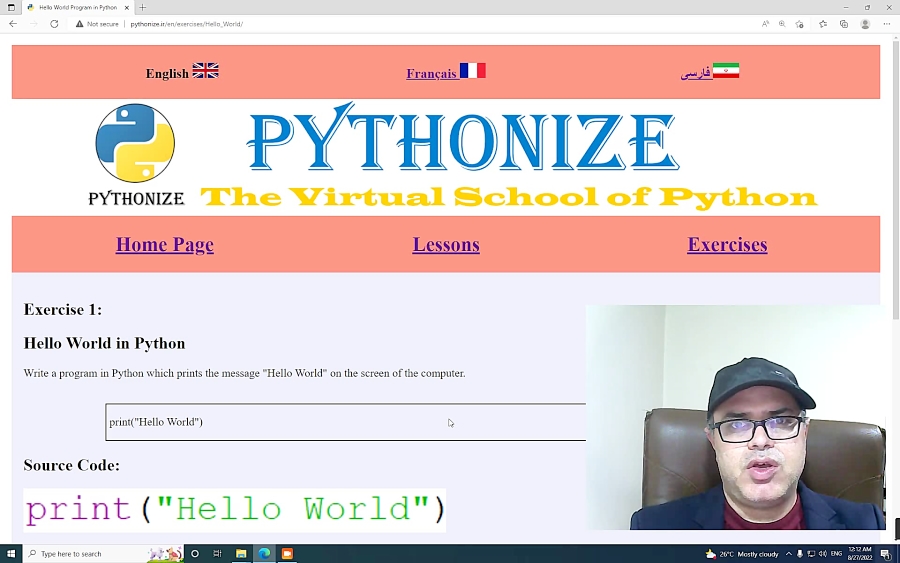 Hello World in Python