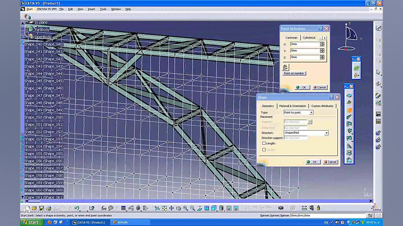 حل مثال از محیط Structural Design از نرم افزار CATIA