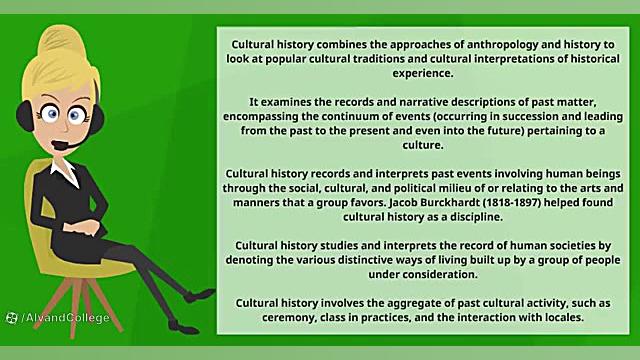 What is CULTURAL HISTORY What does CULTURAL HISTORY mean CULTURAL HISTORY