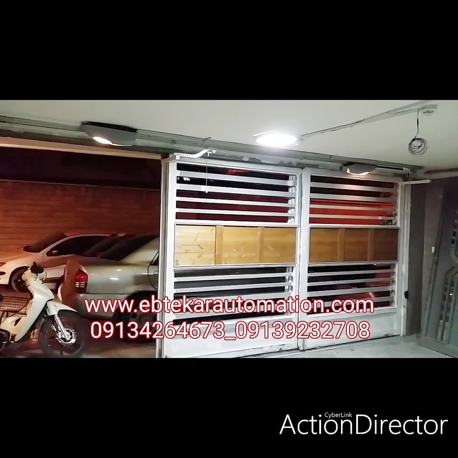 نصب درب اتوماتیک ریلی سه لنگه در اصفهان درب برقی ریلی سه لنگه در اصفهان