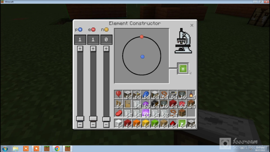 آموزش نسخه آموزشی: Element constructor/ساخت عنصر در ماینکرافت!!