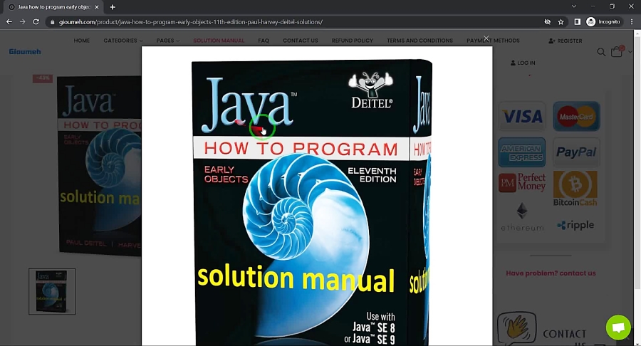 Java how to program early objects 11th ed Paul Harvey Deitel solutions manual