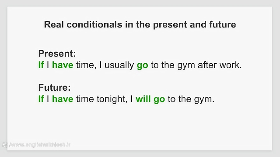 57 Real vs. unreal conditionals in the present and future