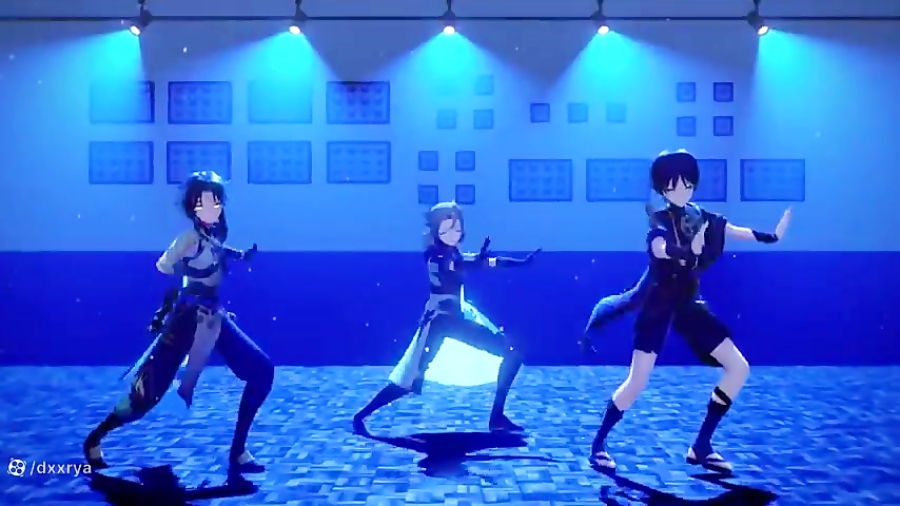 {MMD GENSHIN IMPACT } xiao albedo scaramoouche