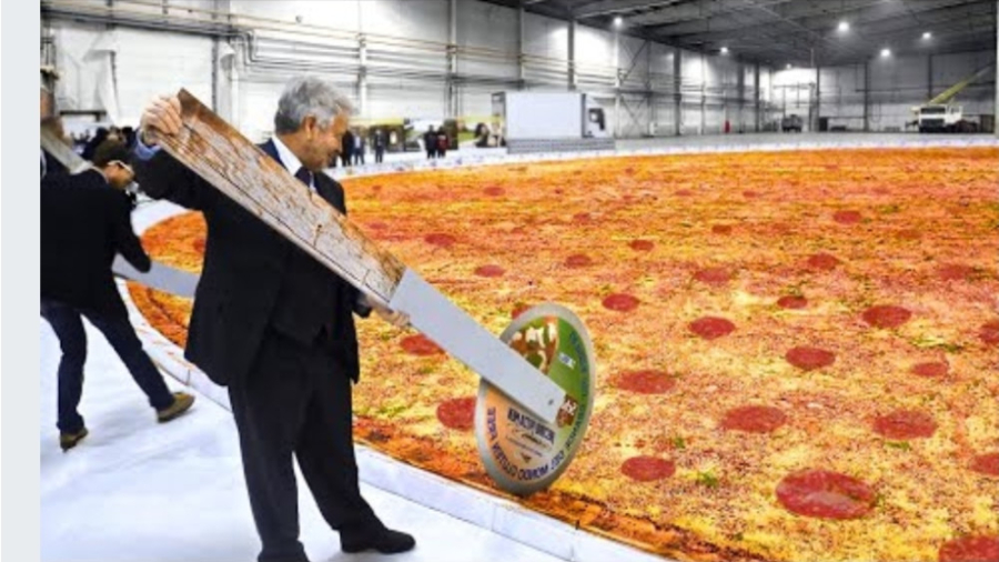 بزرگترین ها در جهان ، بزرگترین پیتزای جهان