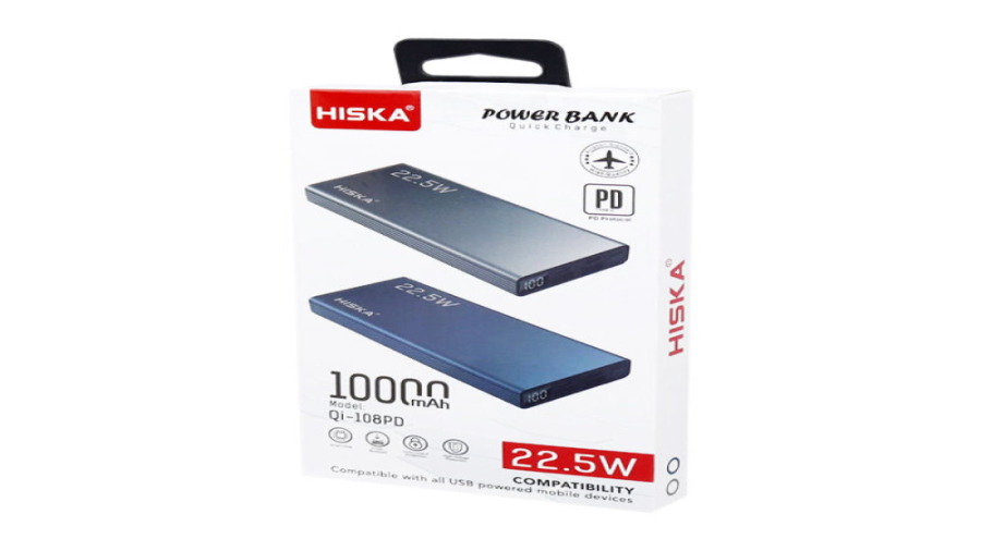 پاوربانک HISKA Qi-108PD