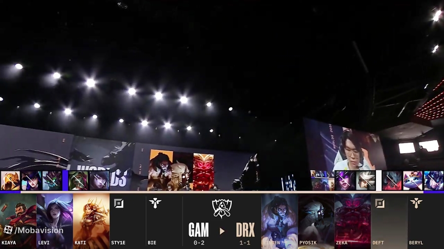 خلاصه بازی GAM vs. DRX - 2022 World Championship