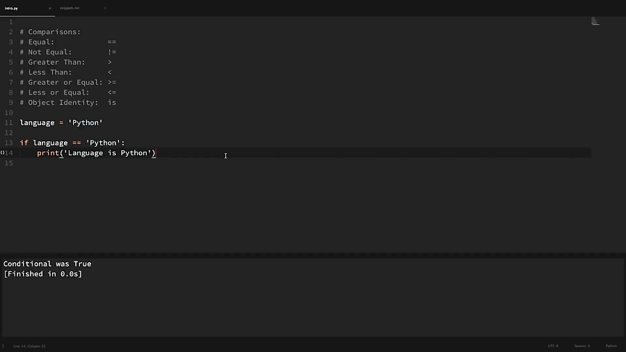 Conditionals And Booleans If Else And Elif Statements