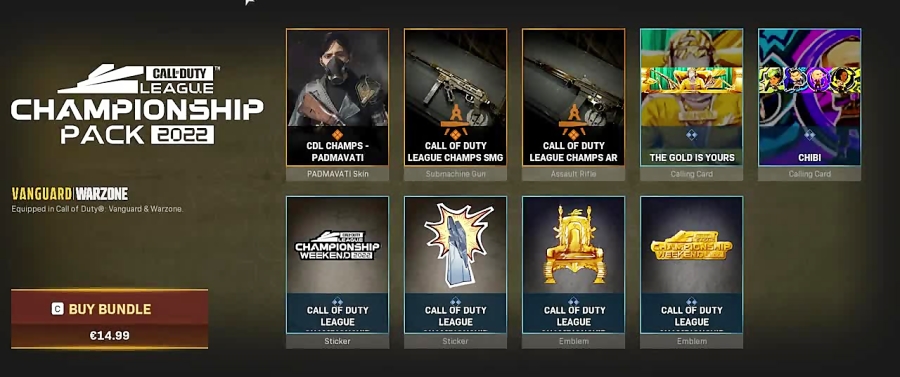 تریلر بازی Call of Duty League 2022 CDL Champs Pack