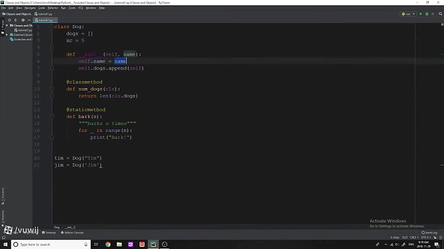 Robotics 14. Python OOP Tutorial - Static Methods and Class Methods