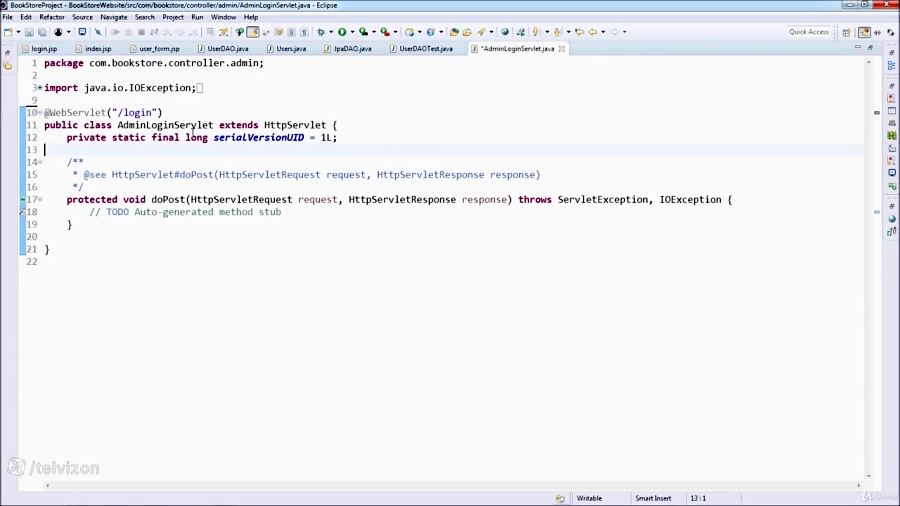 دوره ساخت وب سایت با JSP ، Java Servlet و Hibernate / فصل 16 از 44 / قسمت 4 از 6