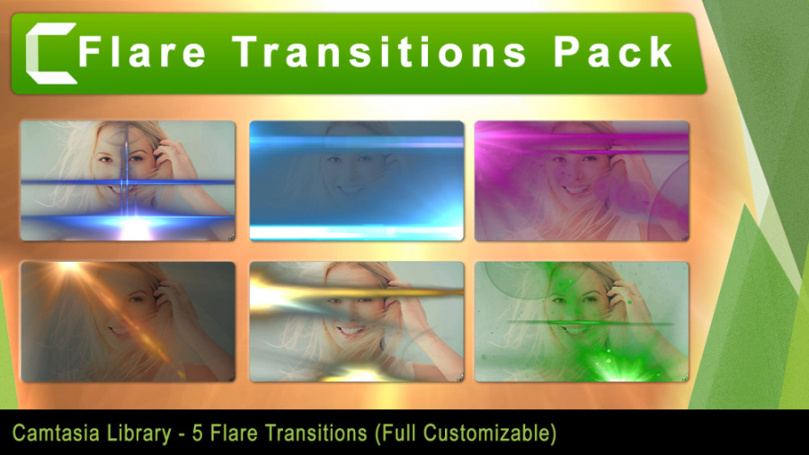 Camtasia Transition - Flare Transitions Pack