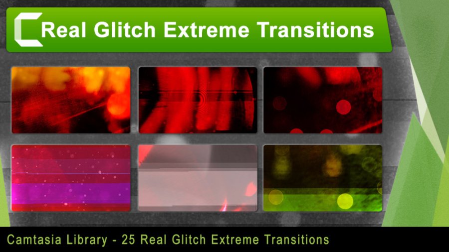 Camtasia Transition - Real Glitch Extreme Transitions