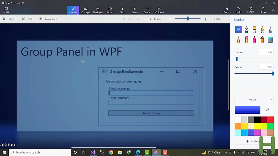 آموزش GroupBox در WPF