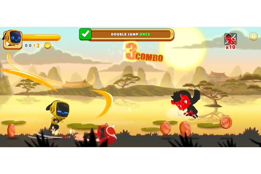 گیم پلی بازی Ninja Dash