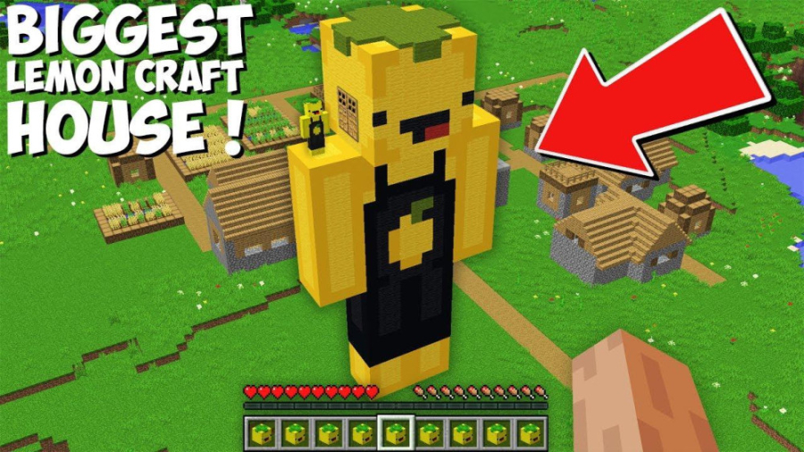 ماین کرفت بزرگترین کاردستی لیمویی -ماینکرفت ماین کرافت ماین کرفت Minecraft