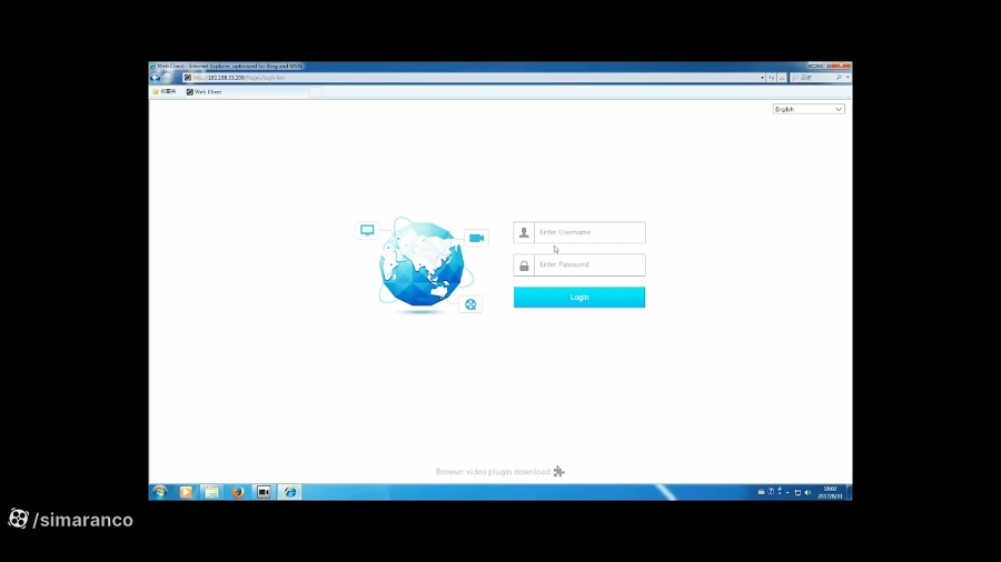 معرفی منوی دستگاه DVR and NVR سیماران (Web Client)