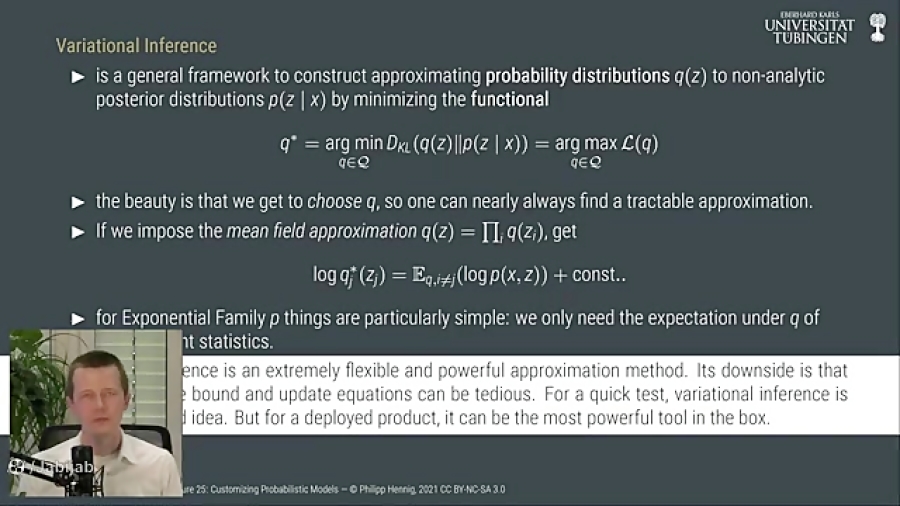 Probabilistic ML Lecture 25 Customizing Probabilistic Models Algorithms
