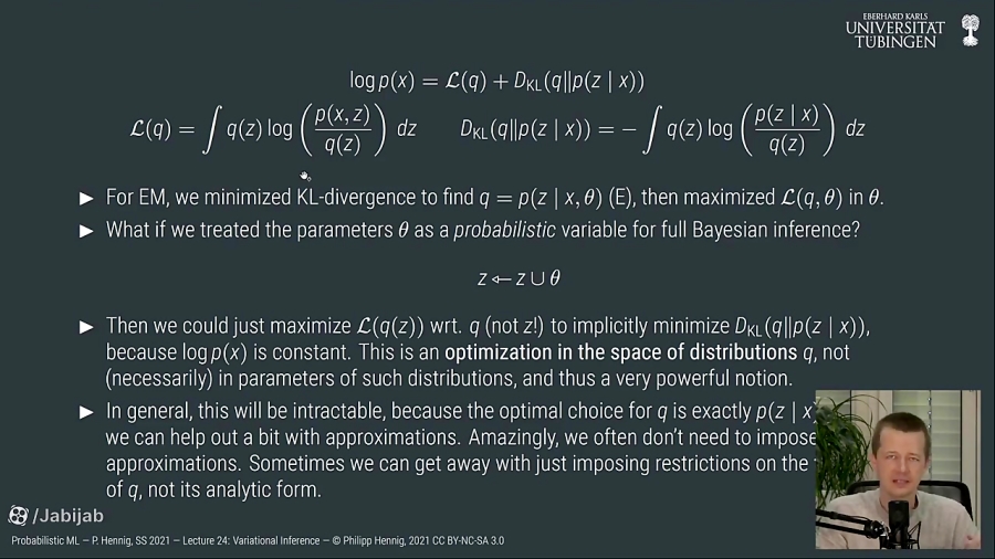 Probabilistic ML Lecture 24 Variational Inference