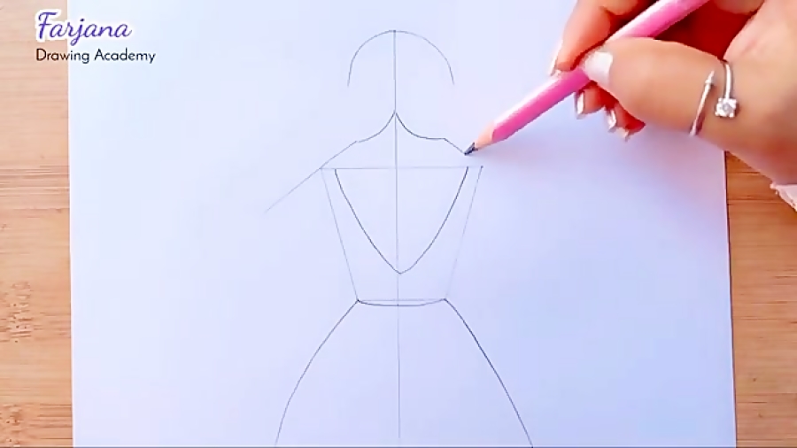 آموزش طراحی با مداد برای مبتدیان دختر با بافت دوتایی