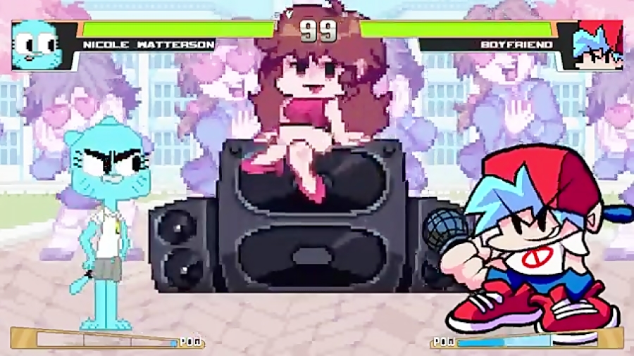 Boyfriend VS Nightmare Fuel Nicole Watterson | FNF X Amazing World