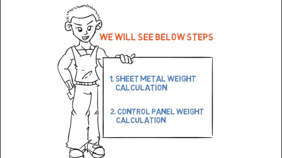 How to Calculate Weight of Control Panel _ Sheet Metal Weight Calculation