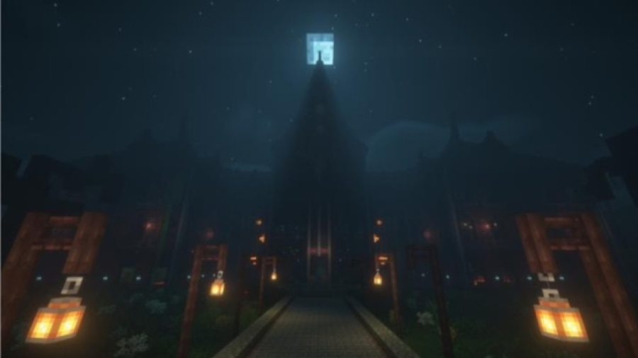 Scary map of Satan in Minecraft