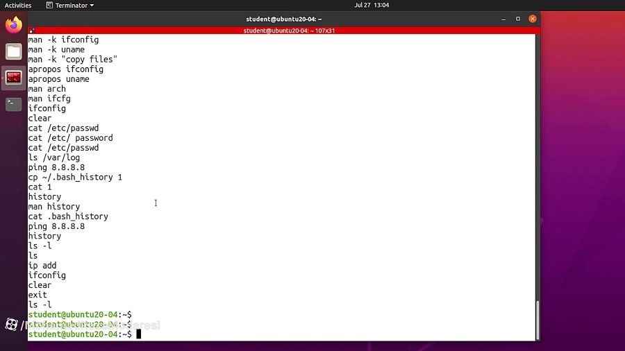 Mastering the Terminal the Bash History