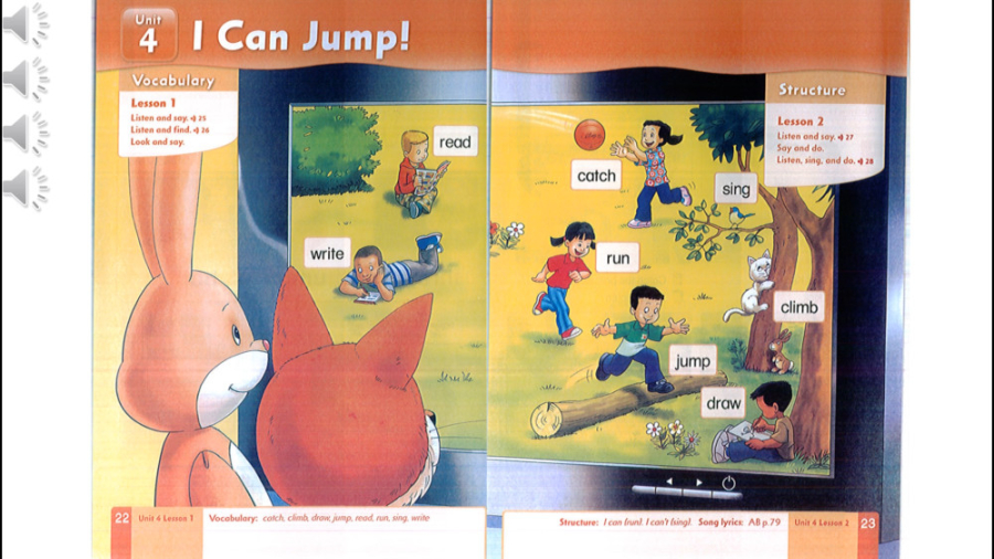 First Friends ۳ (American English) Unit 4 Audiobook and flash cards