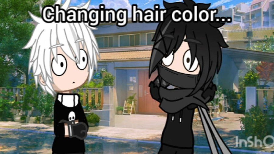 Changing hair color!/meme/gacha star/meme gacha
