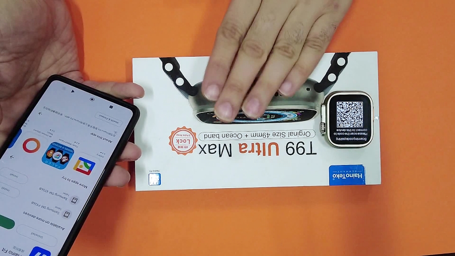 آموزش اتصال ساعت هوشمند t99 ultra max به گوشی