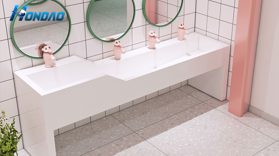 Eco Friendly Cute Artificial Stone Wash Basin Cultured Marble Children ...