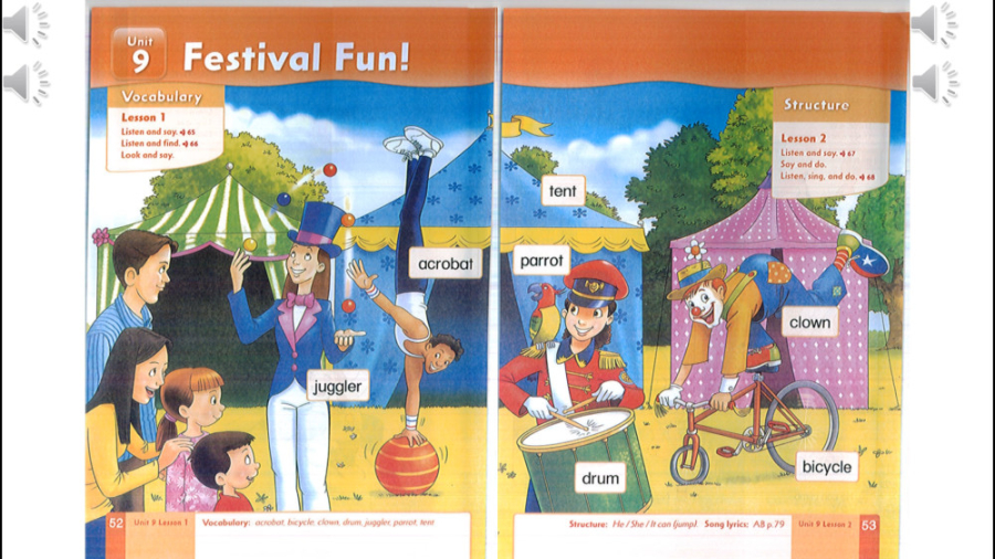 First Friends ۳ (American English) Unit 9 Audiobook and flash cards