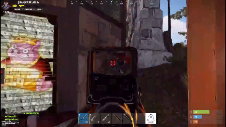 با سنگ شروع کردیم با AK به تخت نشستیم RUST PART 1