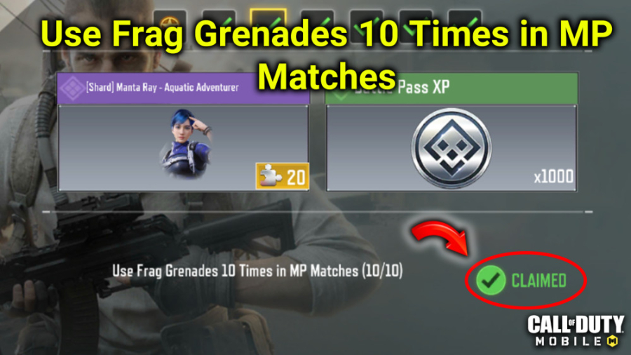 Use Frag Grenades 10 Times in MP Matches | Call Of Duty Mobile