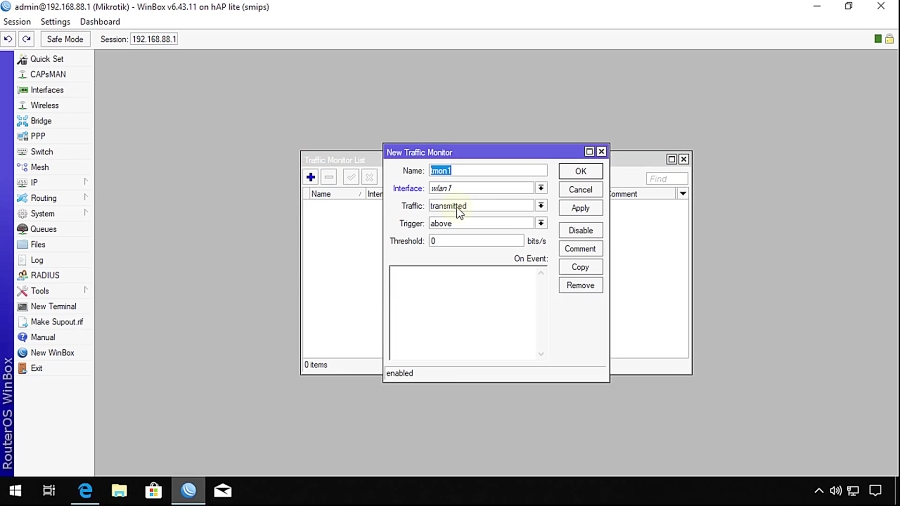 آموزش Traffic Monitor در Winbox