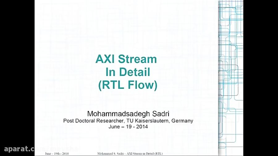 Lesson 7 – AXI Stream Interface In Detail (RTL Flow)_1