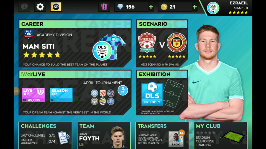 نشان دادن ترکیب جدیدم در دریم لیگ 2023